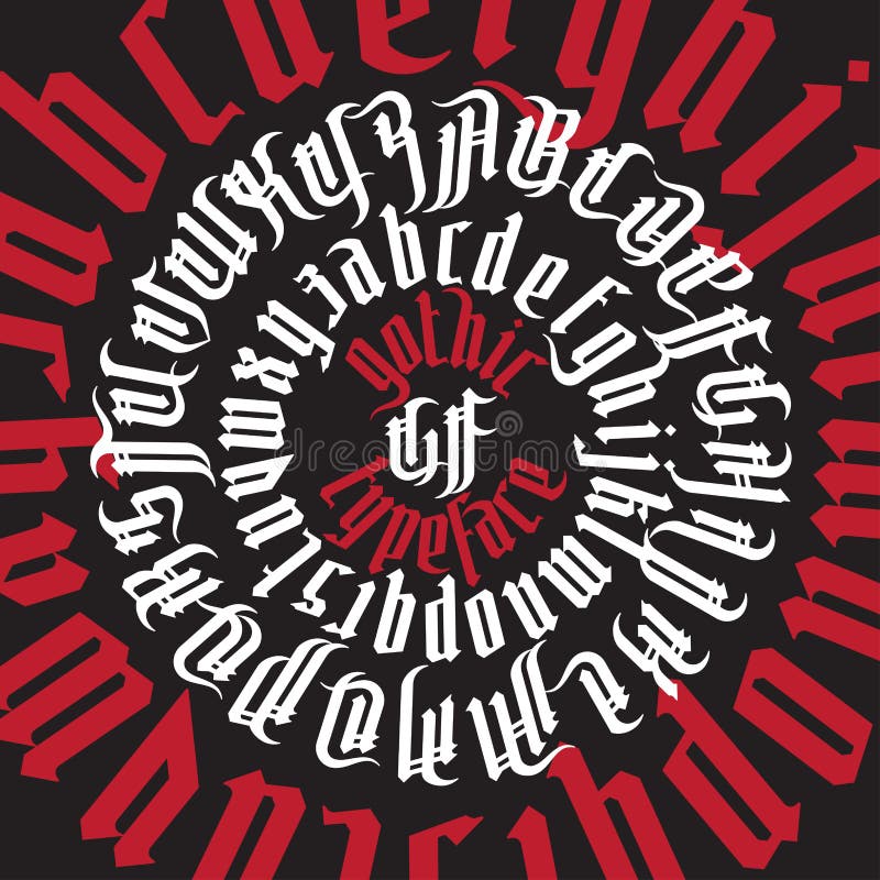 Gothic Typeface Stock Illustrations – 3,217 Gothic Typeface Stock ...