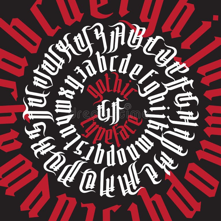 Gothic Letters Stock Illustrations – 3,376 Gothic Letters Stock ...