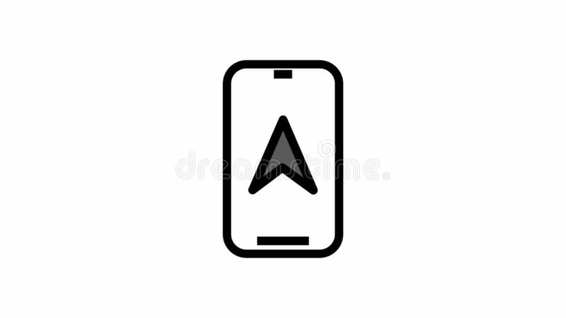 Modern GPS Location Pin Animated Icon - Navigation Motion Design Stock ...