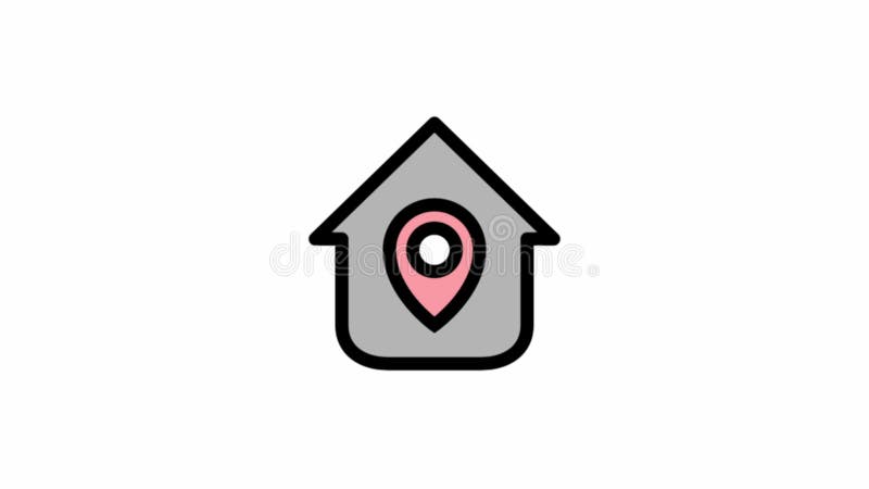Modern GPS Location Pin Animated Icon - Navigation Motion Design Stock ...