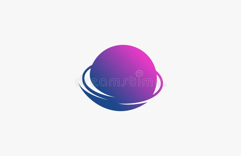 Modern Gradient Color Globe Logo Stock Illustration - Illustration of ...