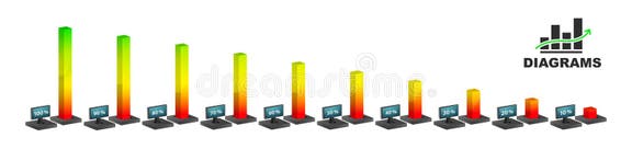 Modern gradient diagram. stock vector. Illustration of abstract - 145462611