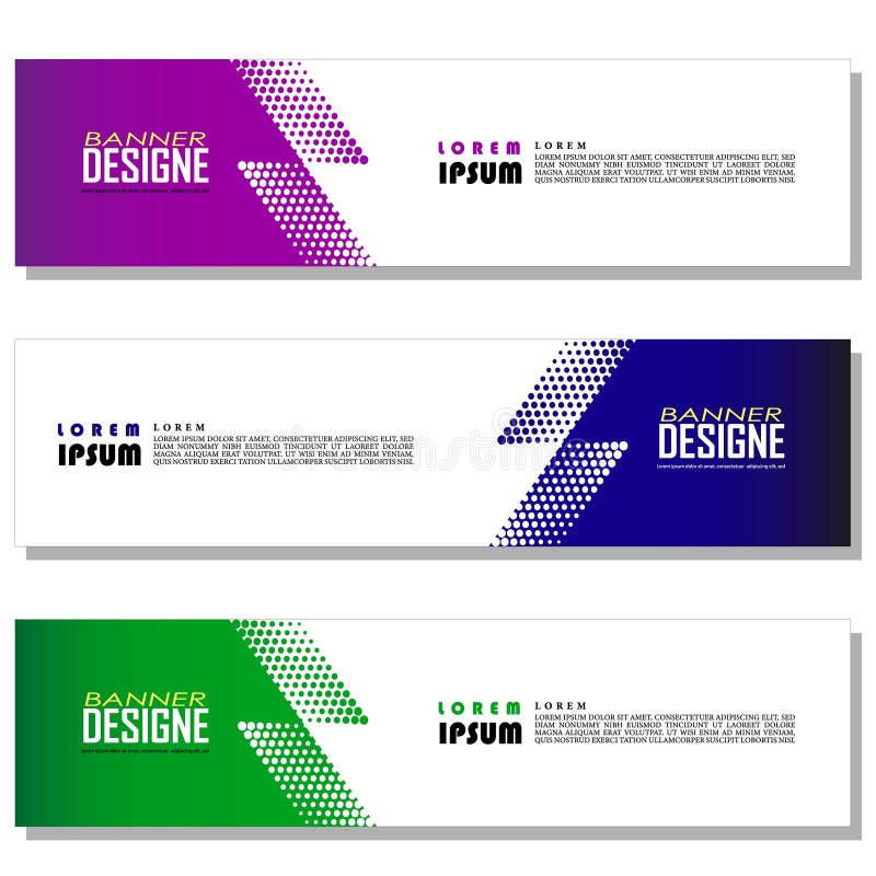 Modern Gradient Dot Web Banner Design, Template, Poster, Business Card ...