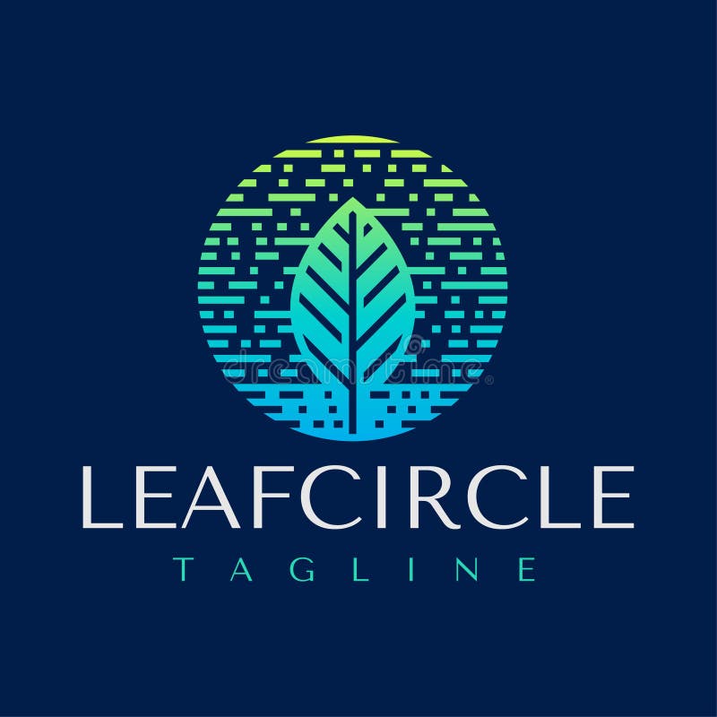 Modern Gradient Geometric Nature Leaf Logo Design. Line Leaf Logo ...