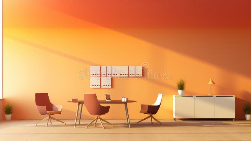 Modern Gradient Office Background Stock Illustration - Illustration of ...
