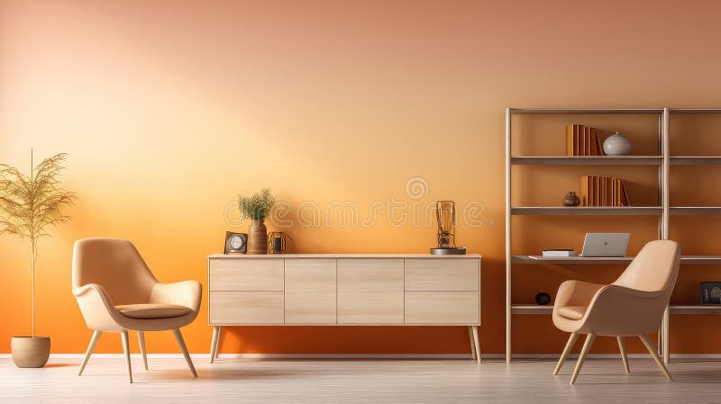 Modern Gradient Office Background Stock Illustration - Illustration of ...