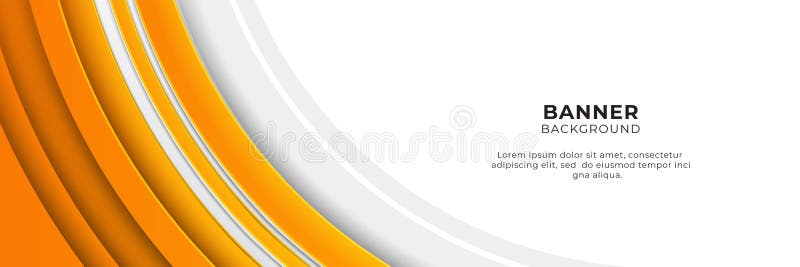 Modern Gradient Orange and Yellow Abstract Banner Background Design ...