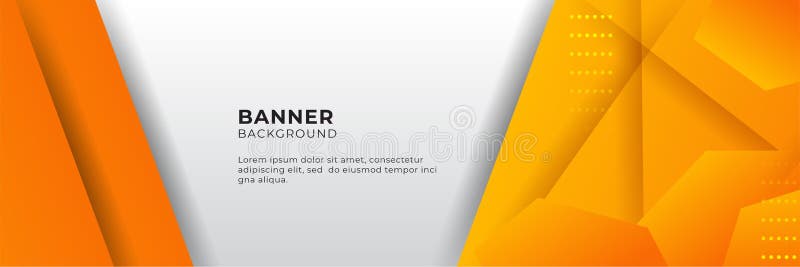 Modern Gradient Orange and Yellow Abstract Banner Background Design ...