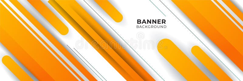 Modern Gradient Orange and Yellow Abstract Banner Background Design ...