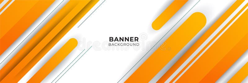 Modern Gradient Orange and Yellow Abstract Banner Background Design ...