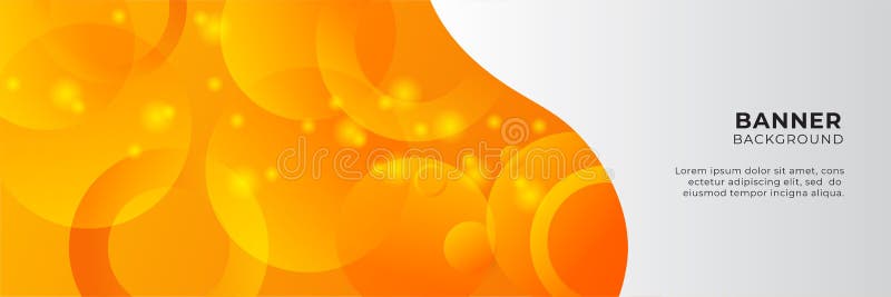 Modern Gradient Orange and Yellow Abstract Banner Background Design ...