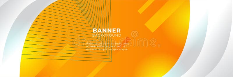 Modern Gradient Orange and Yellow Abstract Banner Background Design ...