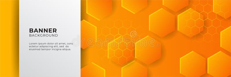 Modern Gradient Orange and Yellow Abstract Banner Background Design ...