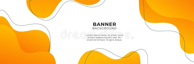 Modern Gradient Orange and Yellow Abstract Banner Background Design ...