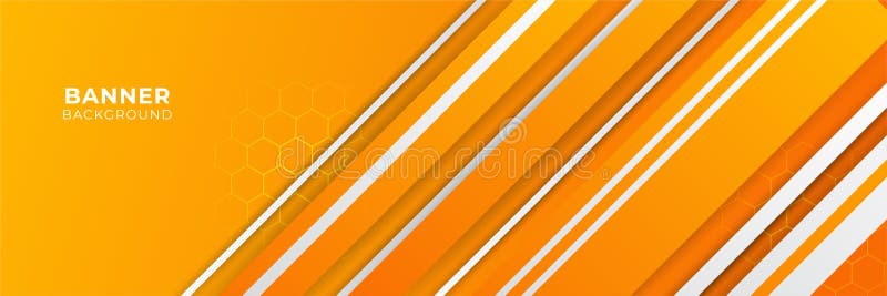Modern Gradient Orange and Yellow Abstract Banner Background Design ...
