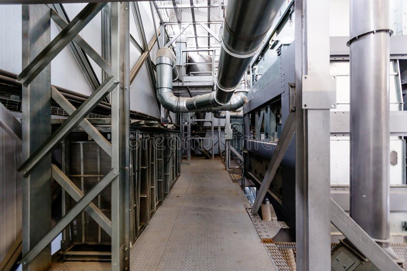 Modern Grain Cleaning and Separation Equipment in Milling Factory Stock ...