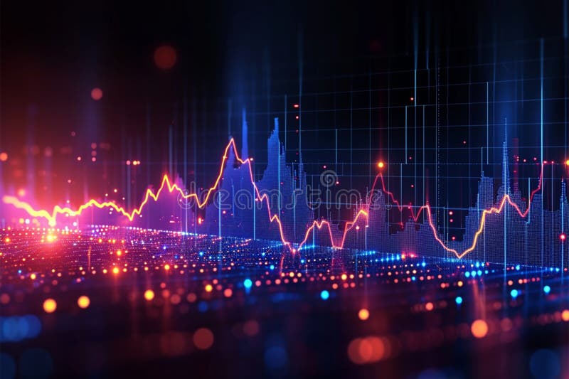 Modern Graph Chart Image with a Stylish and Dynamic Line Stock ...