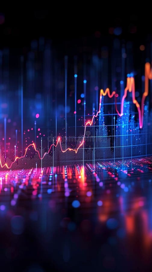 Modern Graph Chart Image with a Stylish and Dynamic Line Stock ...