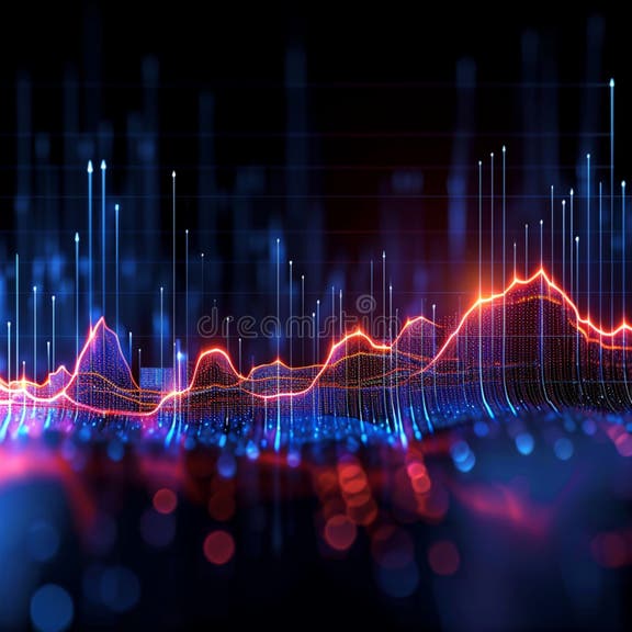 Modern Graph Chart Image with a Stylish and Dynamic Line Stock ...