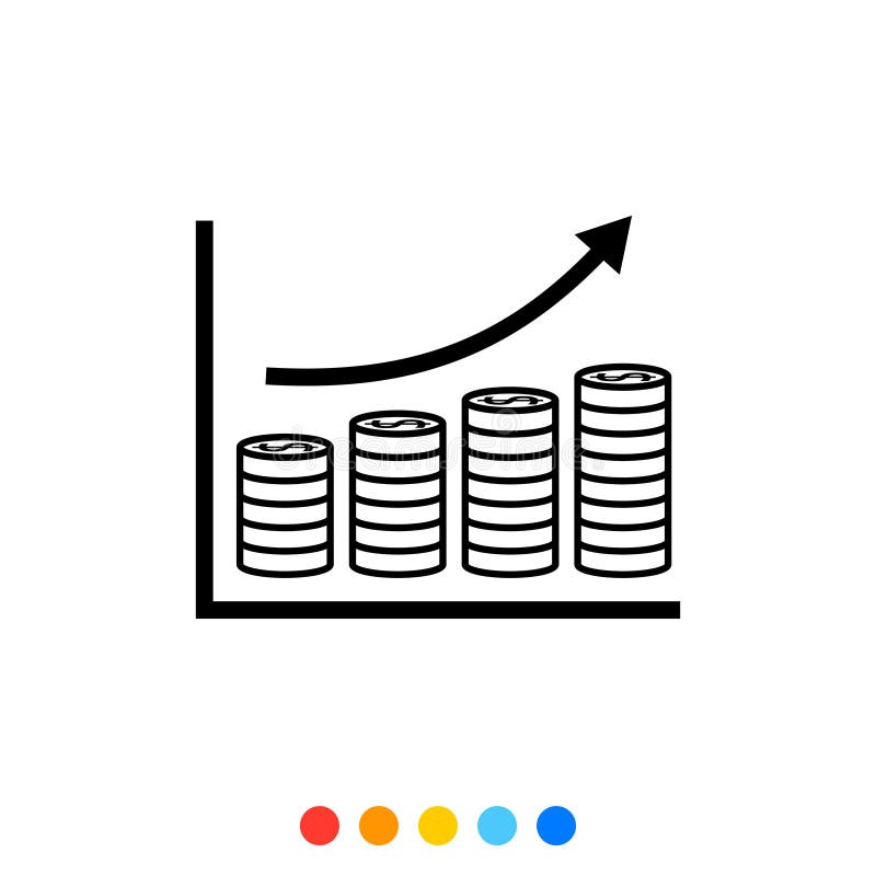 Graph Chart Icon, Vector and Illustration. Stock Vector - Illustration ...