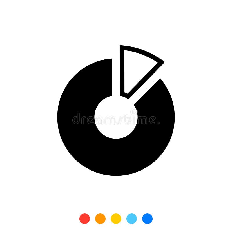 Pie Chart Icon, Vector and Illustration. Stock Illustration ...