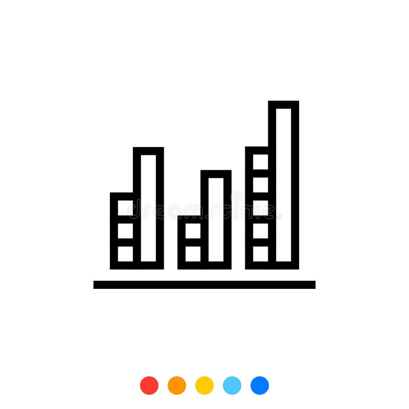 Graph Chart Icon, Vector and Illustration. Stock Vector - Illustration ...