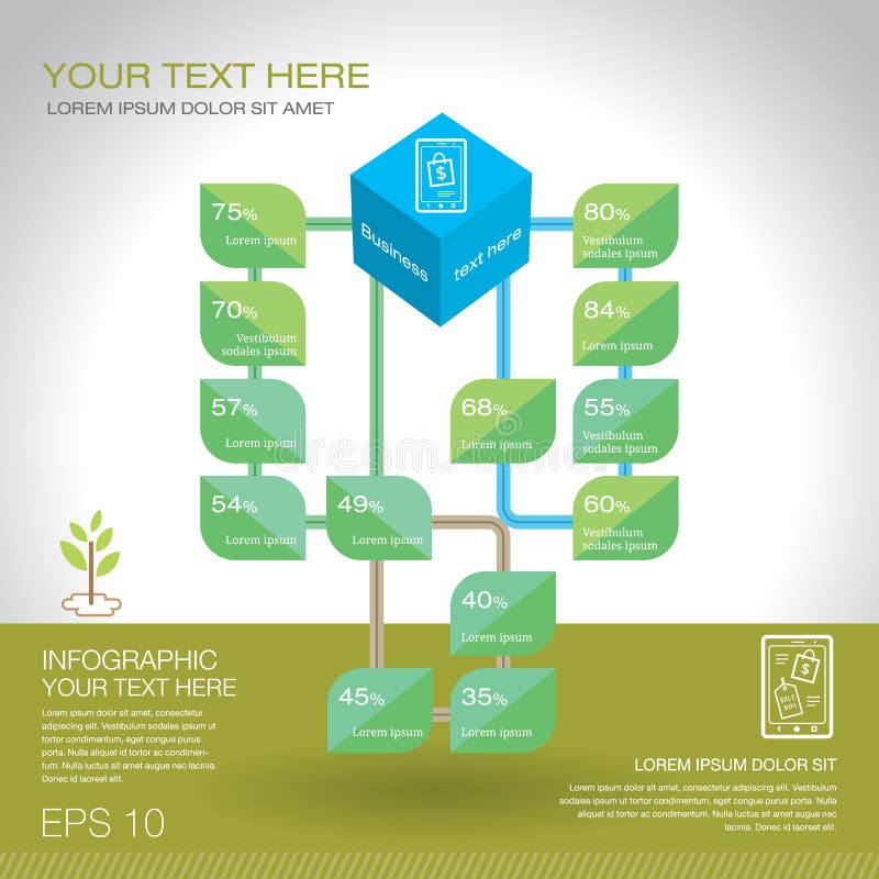 Modern Graph Banner Infographic Stock Vector - Illustration of cover ...