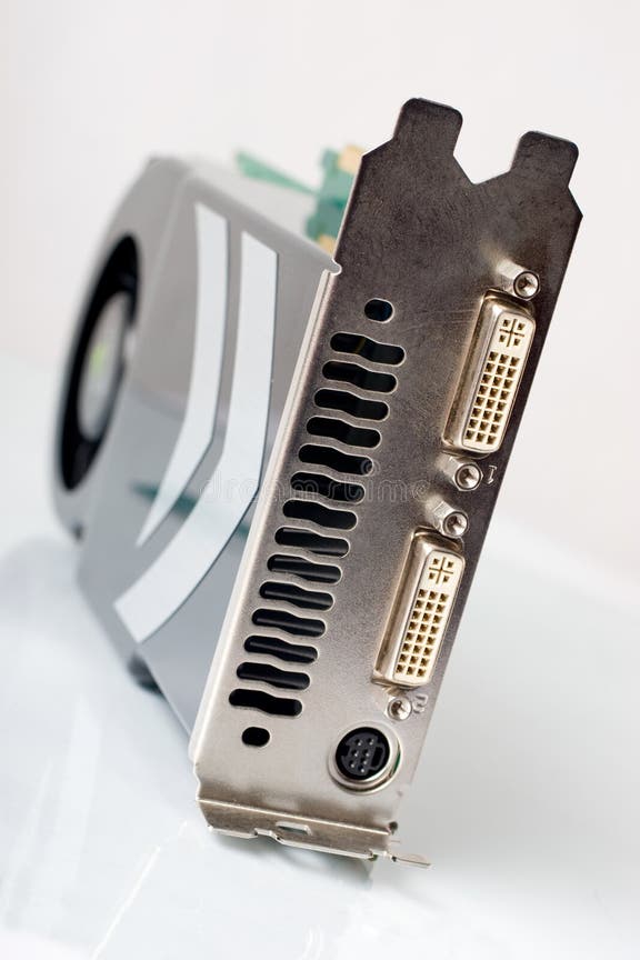 Modern graphic adapter stock image. Image of circuit, digital - 6940215