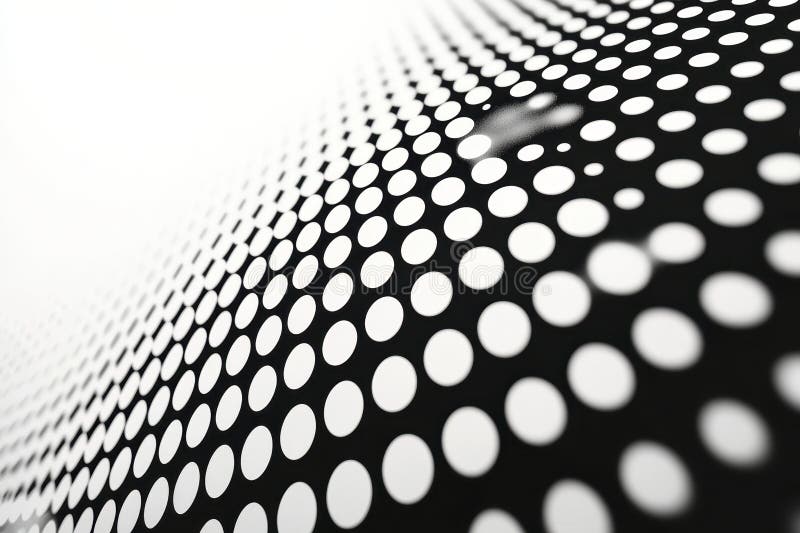 Modern Graphic Design Dynamic Black and White Dot Patterns with Optical ...