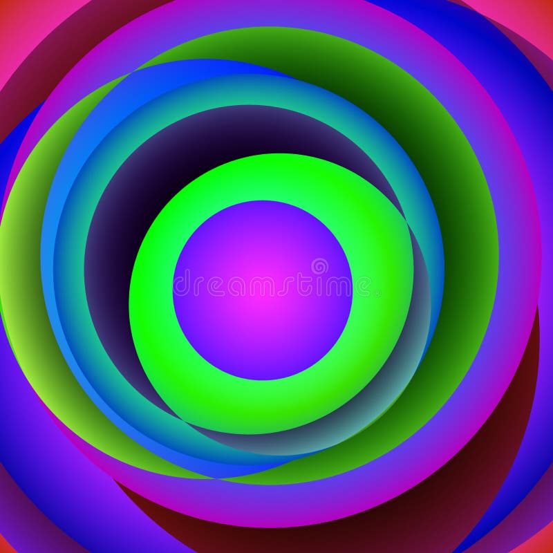 Modern Graphic Design Elements. Overlapping Colorful Circles Background ...