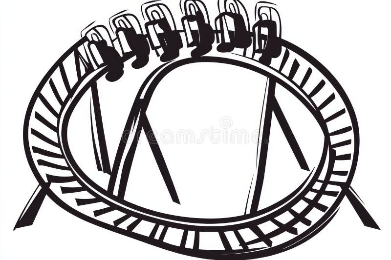 Roller Coaster Loop Drawing Stock Photos - Free & Royalty-Free Stock ...