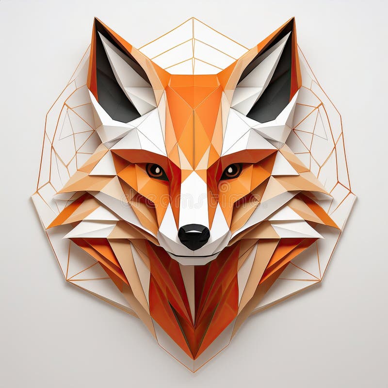 Modern Graphic Fox Head Symbol Concept Stock Illustration ...