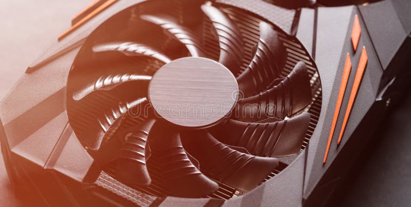 Modern Graphics Card Close Up Stock Photo - Image of semiconductor ...