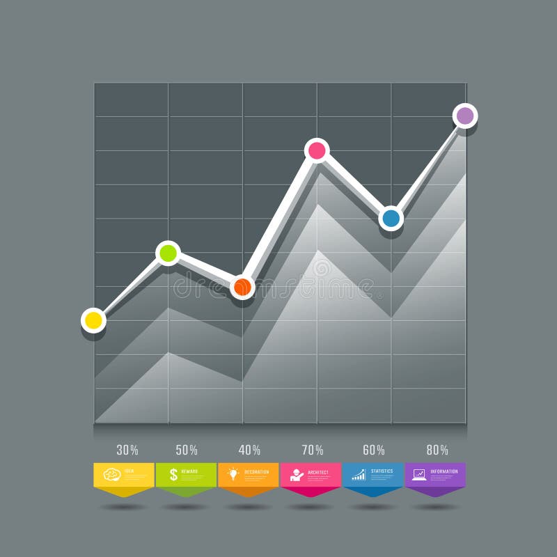 Modern Graphs Info-graphic and Icons Design Stock Vector - Illustration ...