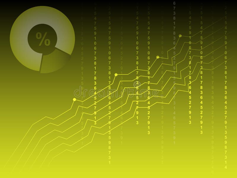 Modern Graphs with Many Numbers of Success Stock Illustration ...