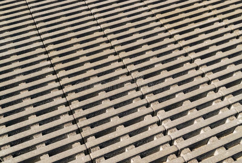 Modern Grating Paved Path stock photo. Image of paved - 248200420