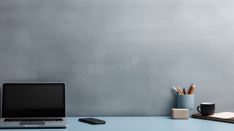 Modern Gray and Blue Background Stock Illustration - Illustration of ...