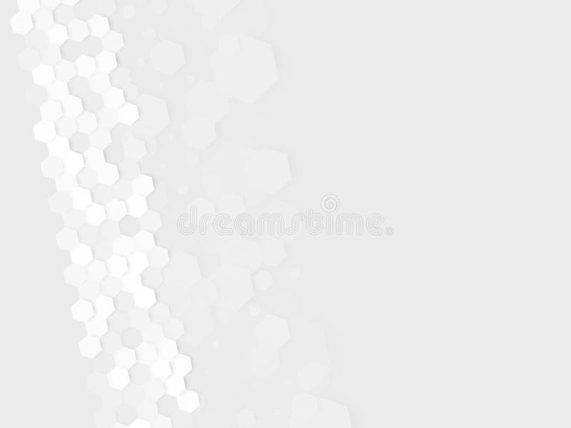 Modern Gray Hexagon Pattern Stock Illustration - Illustration of gray ...