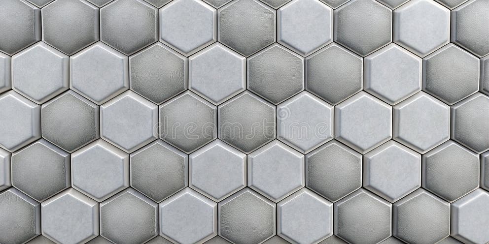 Modern Gray Hexagon Tile Seamless Pattern Background for Interior ...