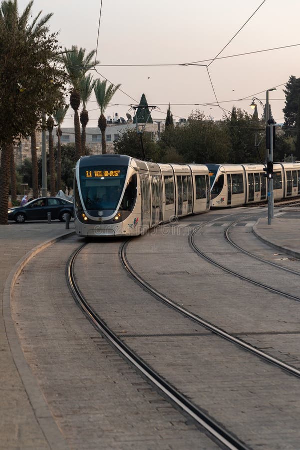 Jerusalem Light Rail Tram Train . Jerusalem is the Most Visited City by ...