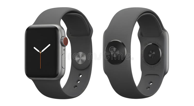 Modern Gray Smartwatch Showcases Stylish Design, Technological ...