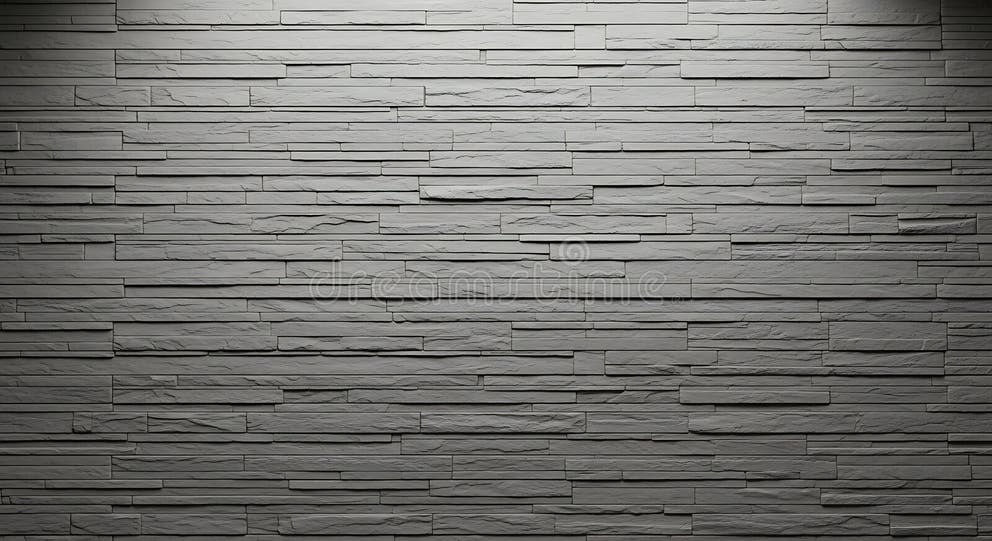 Modern Gray Textured Stone Wall with Horizontal Layered Design and ...