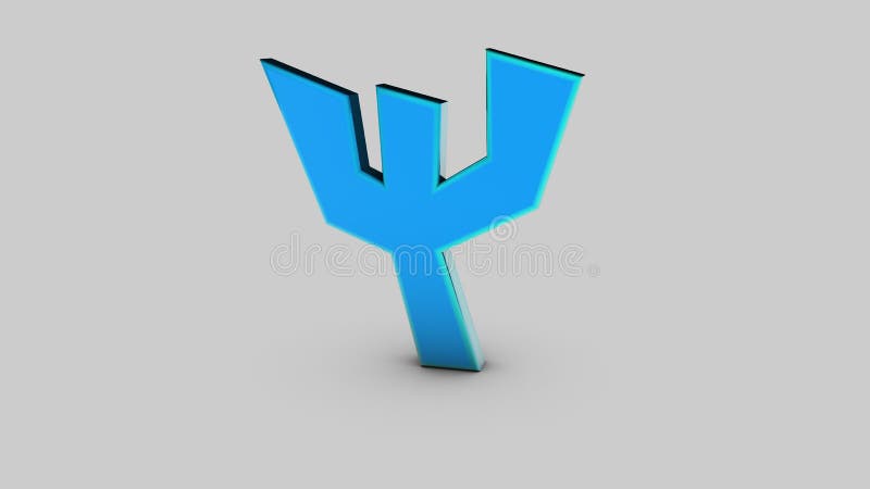 Modern greek psi stock illustration. Illustration of sigmund - 22669285