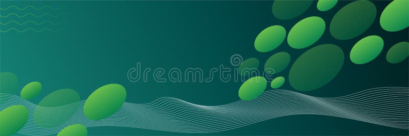 Modern Green Abstract Banner Background. Vector Abstract Graphic Design ...