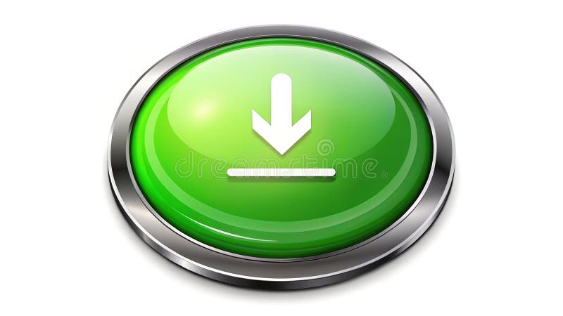 Modern Green Download Button for Seamless Digital Experiences a ...
