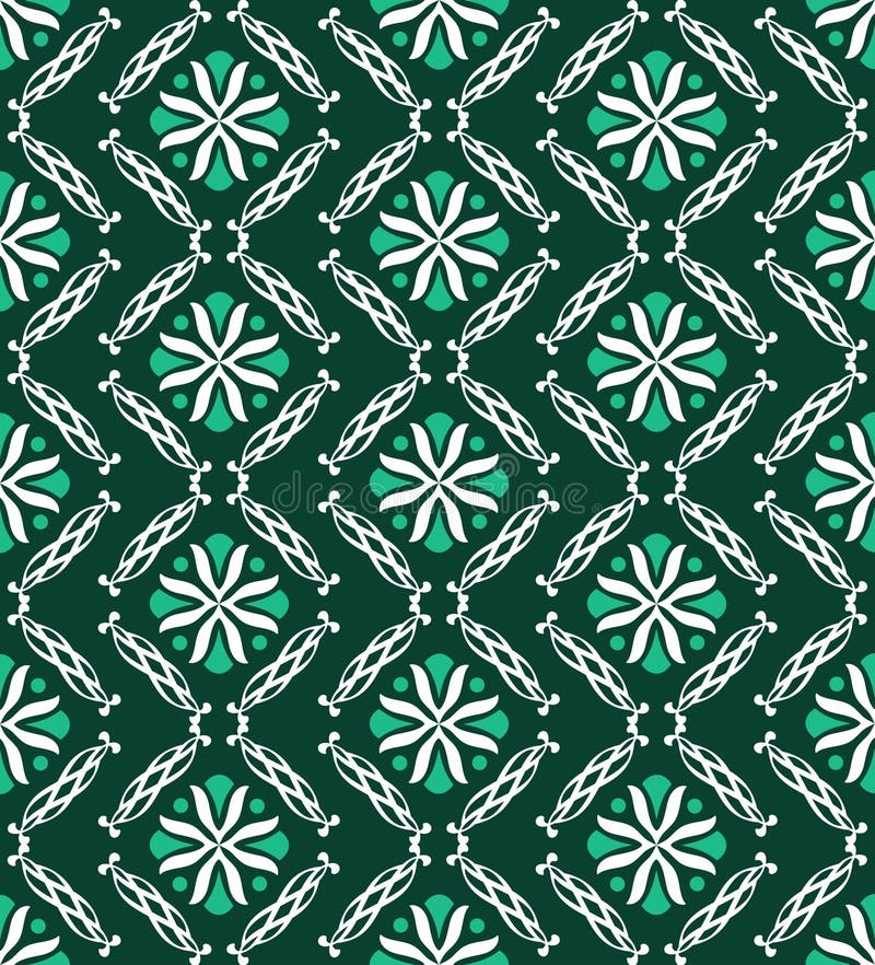 Modern Green Geometric Pattern Stock Illustration - Illustration of ...