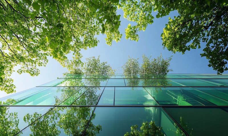 Modern Green Glass Building Architecture Eco High Quality Image Stock ...