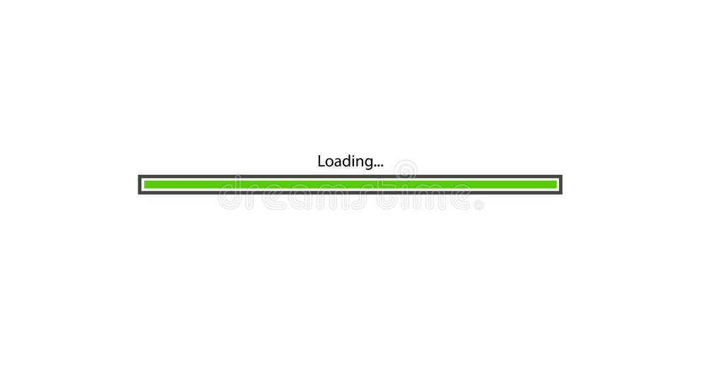 Modern Green Loading Bar on White Background Stock Vector ...