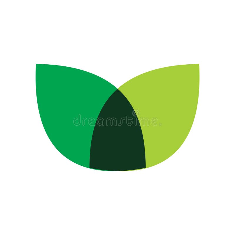 Modern Green Nature Leaf Group Logo Design Stock Illustration ...
