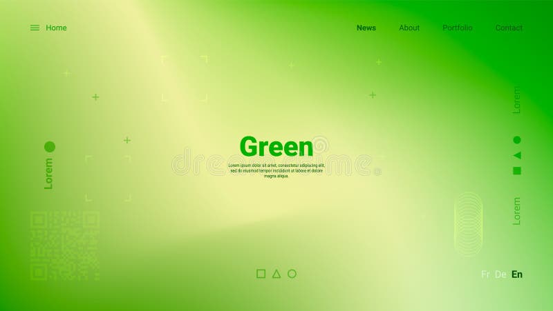 Modern Green-themed Webpage Design Showcasing Minimalism and User ...